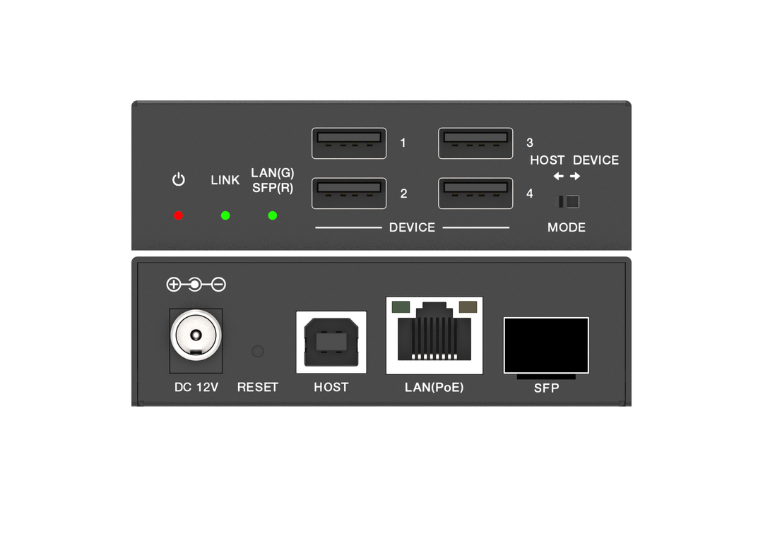 USB 2.0 Over IP Host/Device Combo with Copper&Fiber – Merik Distribution