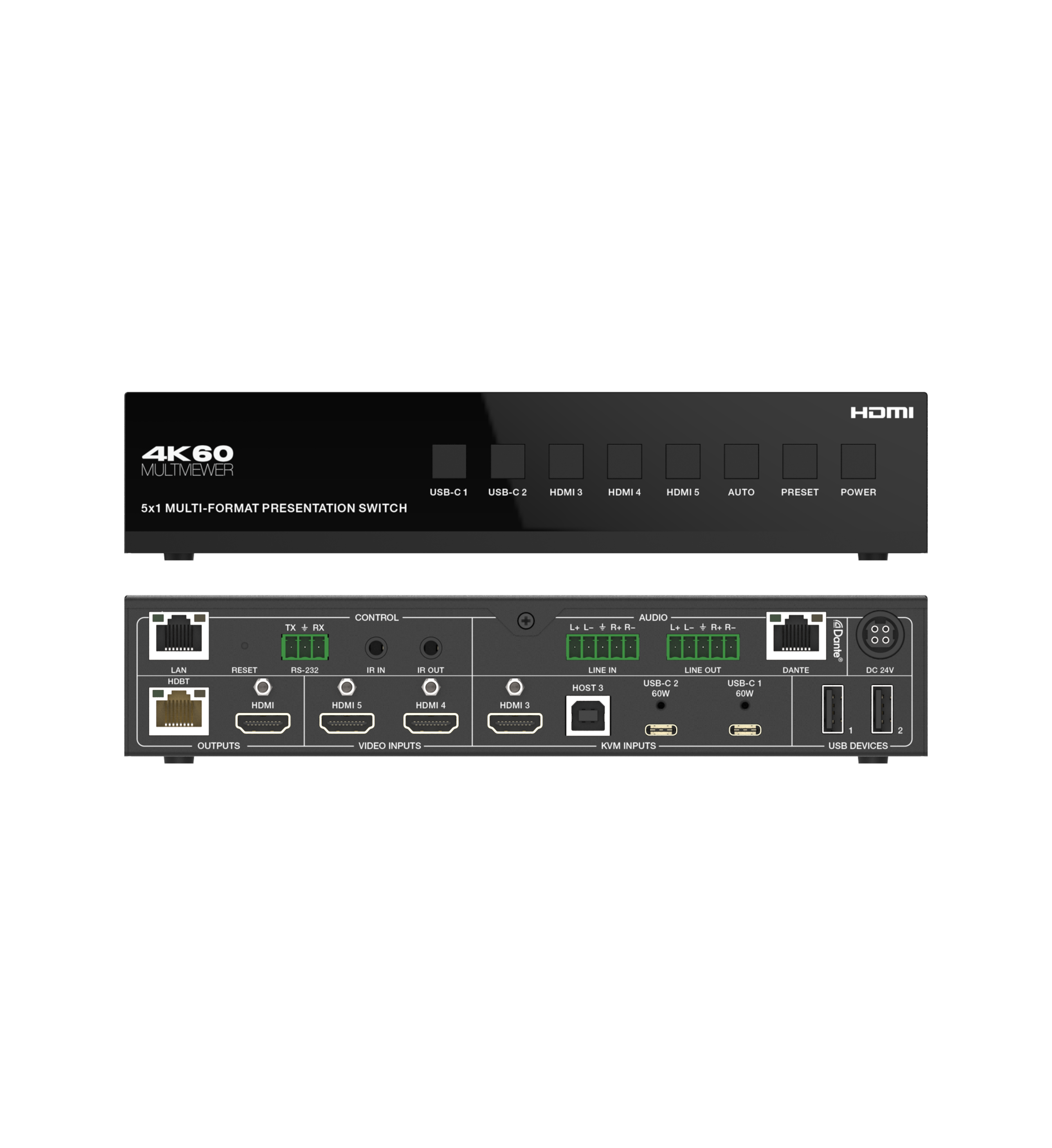 5x1 HDMI/USB-C Seamless Presentation Switch – Merik Distribution