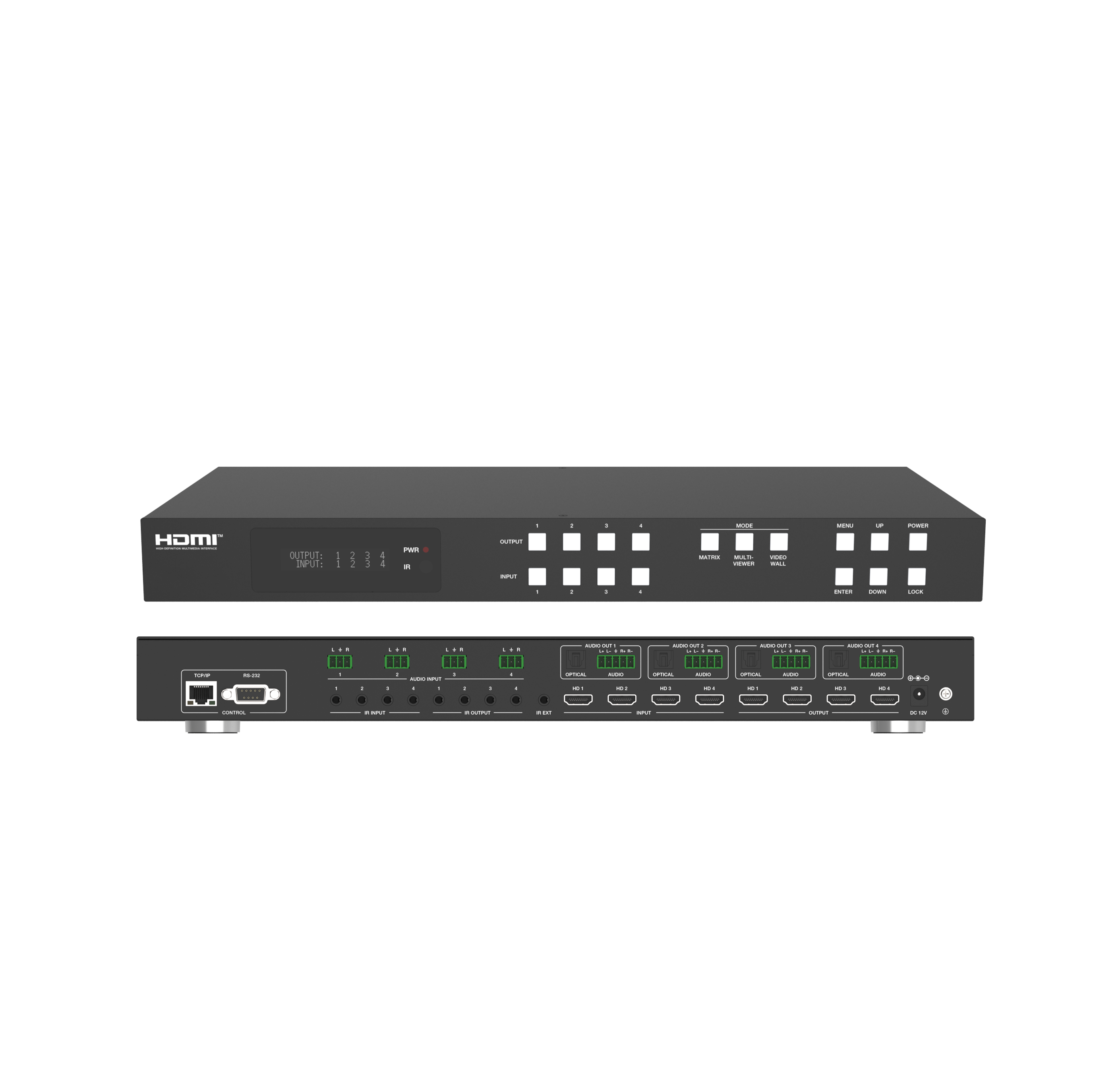 4x4 HDMI 2.0 Seamless Matrix with Video Wall and Multi-view – Merik ...